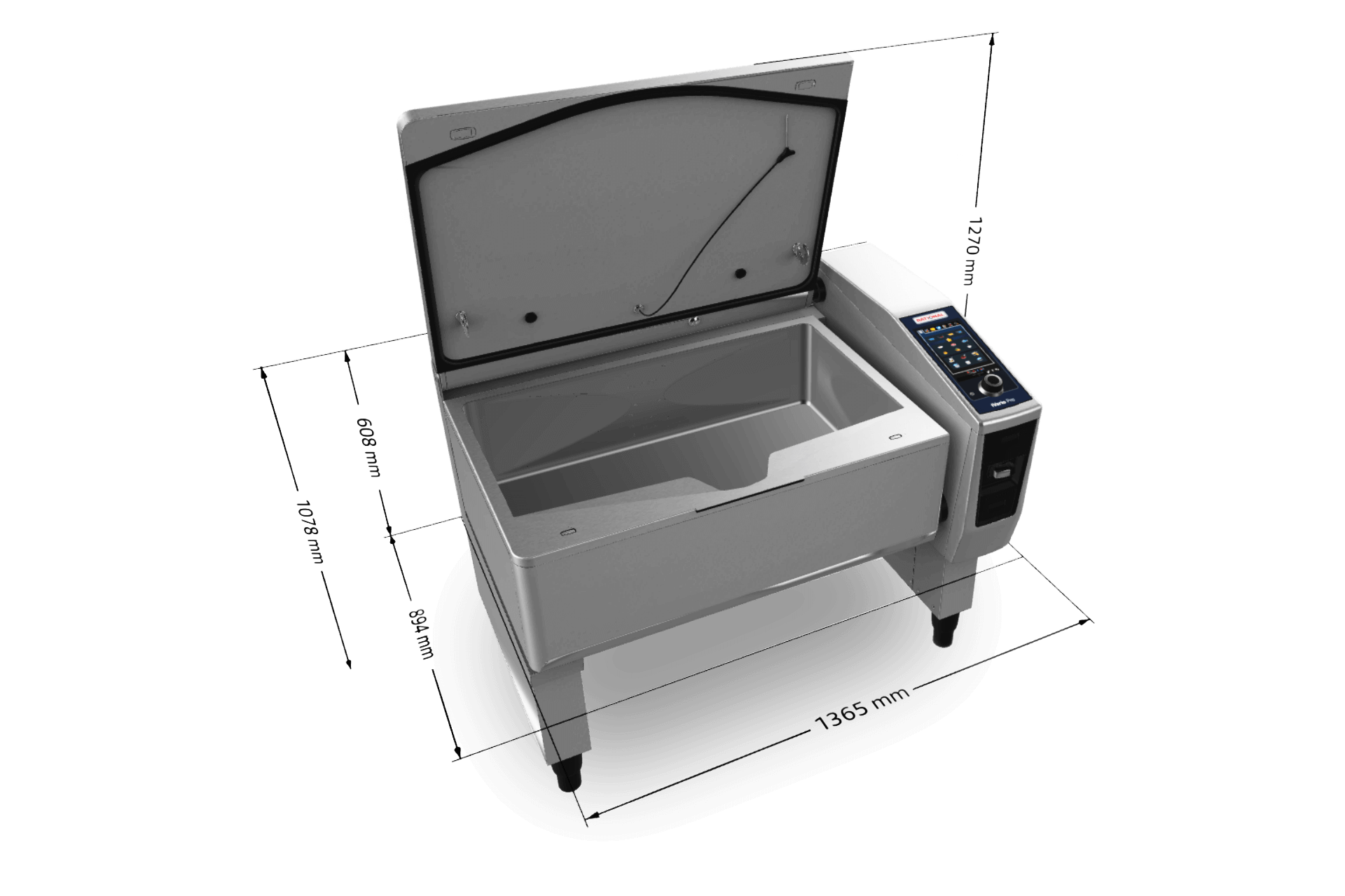 Rational Multifunktions-Kochsystem iVario Pro XL, 150 l, mit Druckgaren ...